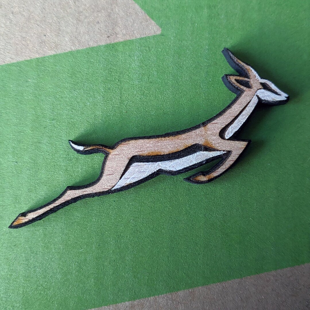 Laser Cut Springbok Pin Badge 478 - Etsy