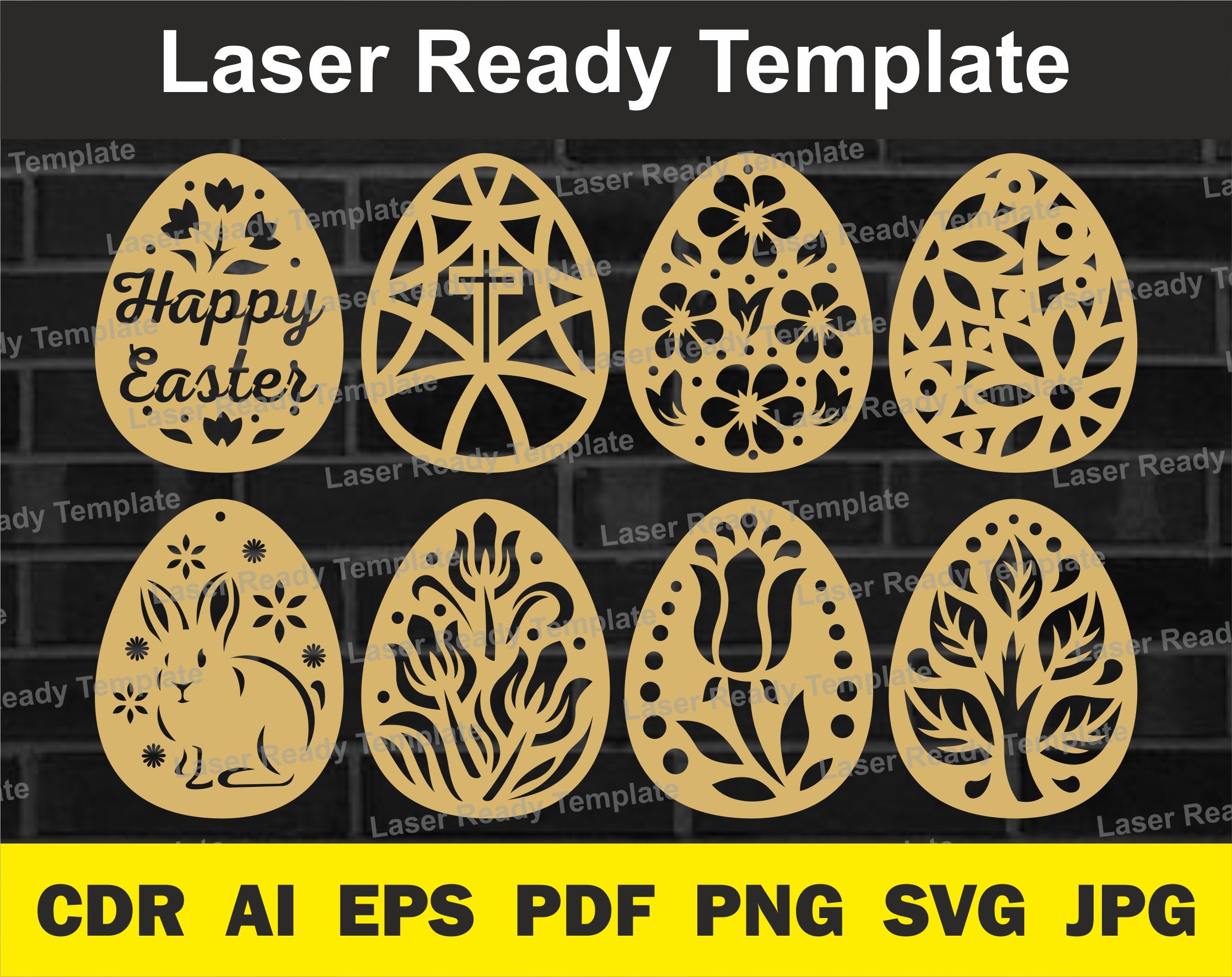 Easter Egg Laser Plan Cnc Files - Etsy