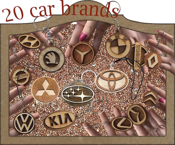 Auto Keychains Laser Cut. Laser Cut Files SVG DXF CDR Vector - Etsy