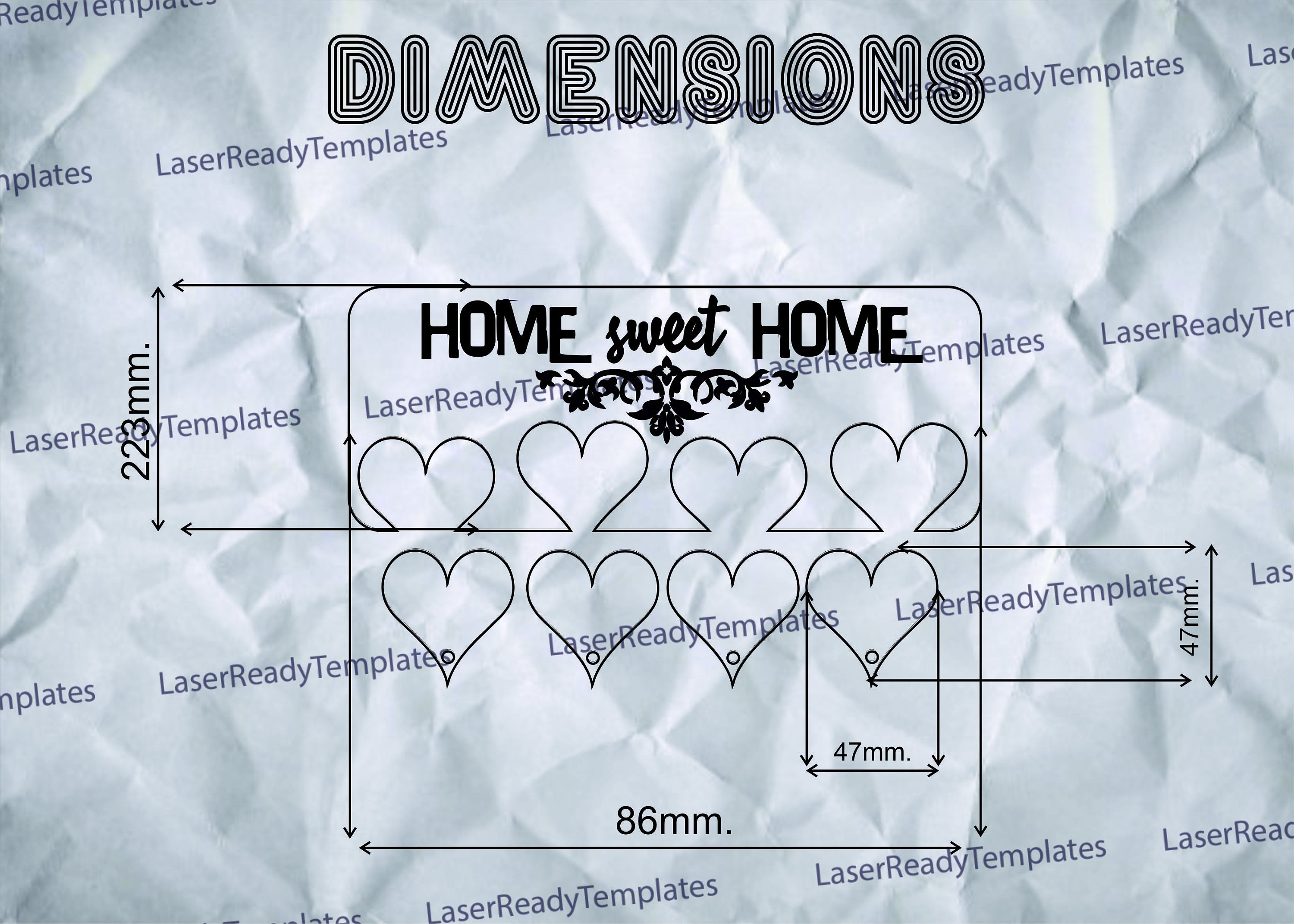 Key Holder Vector Laser Cut File Ai/dxf/cdr - Etsy