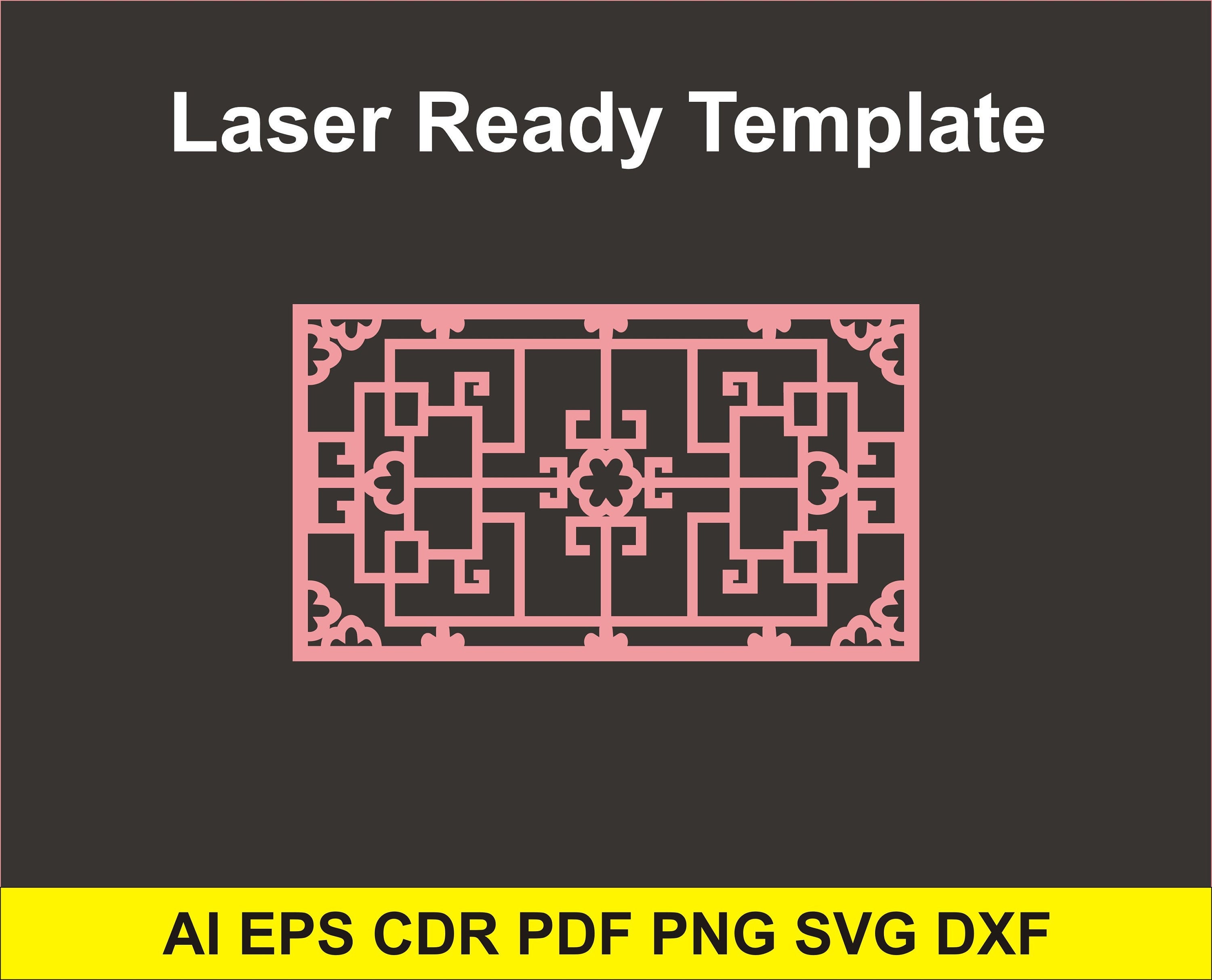 Geometric Patterns. Laser Cutting File | Dxf, Svg, Jpg, Cdr, Eps Vector ...