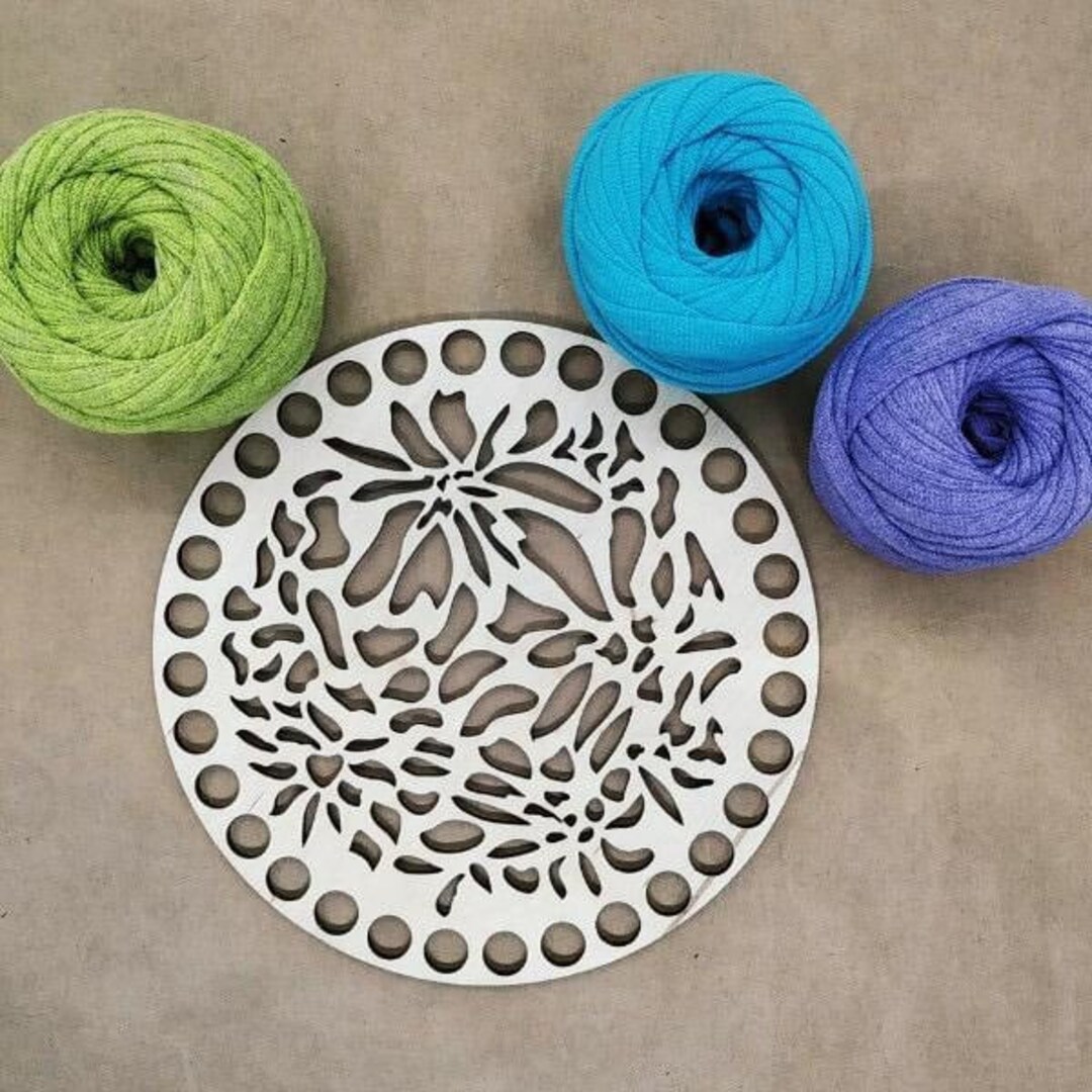 Laser Cut Crochet Korb Base.Vector Laser Cut File CDR, SVG,PDF cnc ...