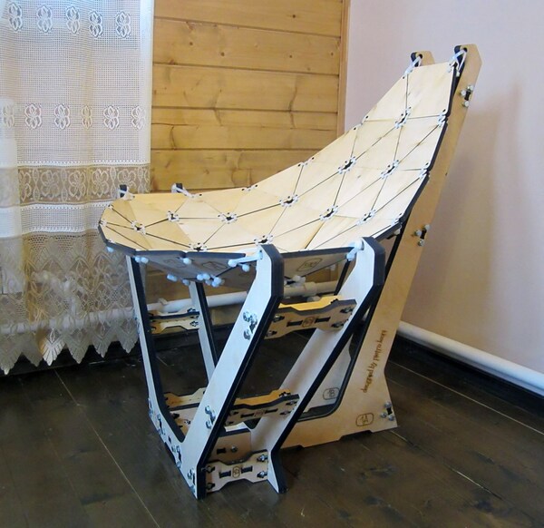 Rocking Chair Cnc File, Chair Assembly DXF File, Cnc Chair, Laser Cut ...