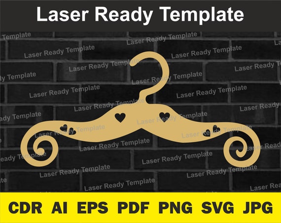 Hangers. Laser Cut Template. Hangers for Children Adults | Etsy