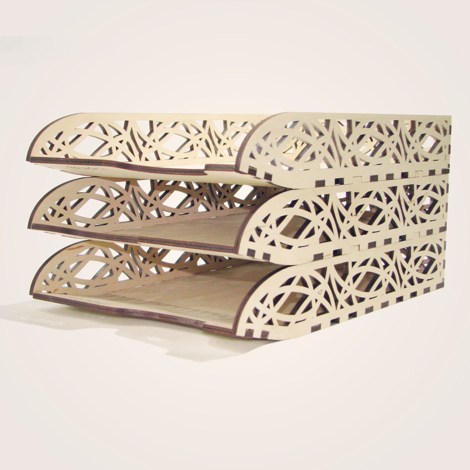 Laser Cut Stackable Office Letter Organizer Desk Tray.vector - Etsy