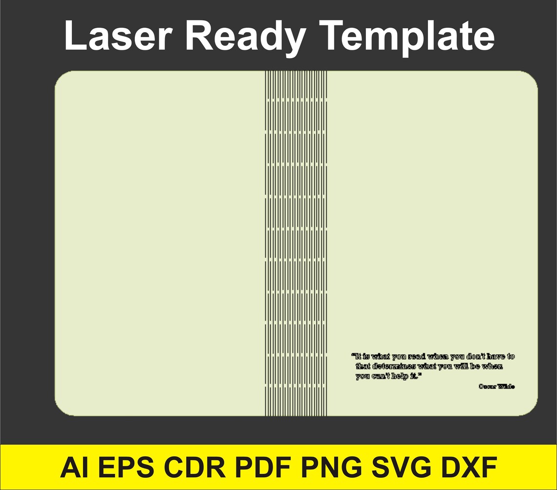 Book Cover. Laser Cut Files SVG DXF Dxf Files for Laser Dxf - Etsy ...