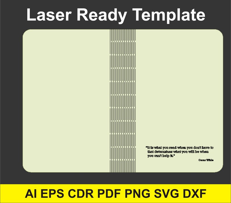 Book Cover. Laser Cut Files SVG DXF Dxf Files for Laser Dxf - Etsy
