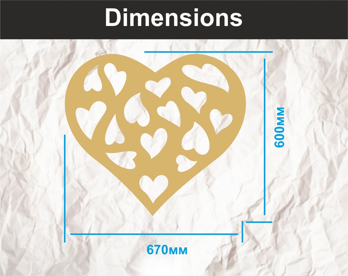 Wooden Heart Heart Laser Cut Valentine Dxf Cnc File Svg - Etsy
