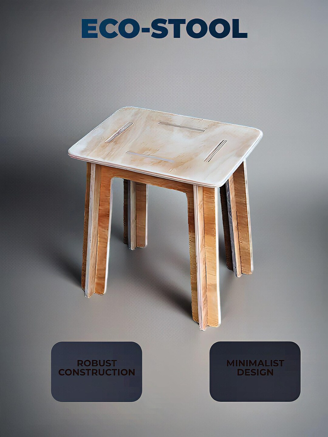 Laser Cut Wooden Stool. Vector Laser Cut File CDR, SVG,PDF Cnc Files ...
