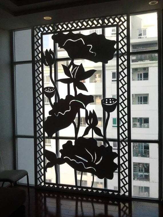 Lotus Partition Wall Pattern. Divider Vector Laser Cut File | Etsy