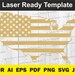 Map of USA Glowforge Laser Cut File, Instant Download Cutting Files ...