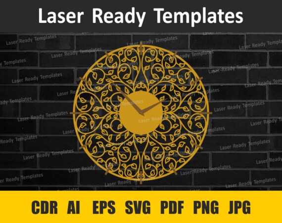 Reloj Vector Laser Cut File Ai /DXF/CDR | Etsy México