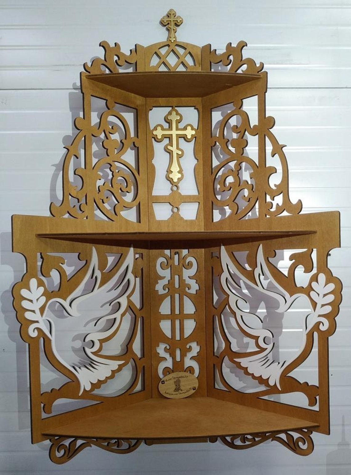 Laser Cut Home Iconostasis Wooden Shelf.vector Laser Cut File - Etsy