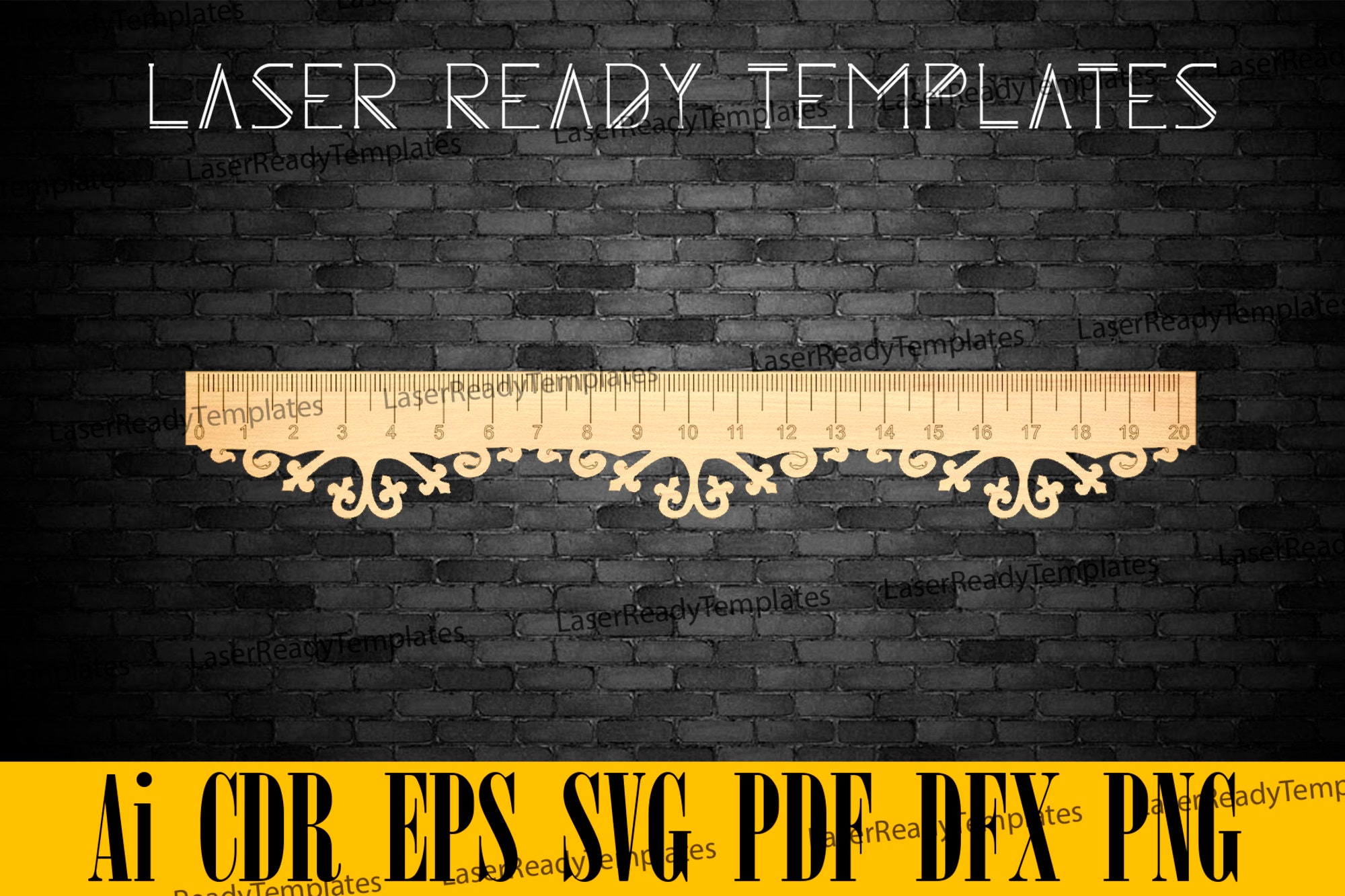 Ruler Vector Laser Cut File Ai/dxf/cdr - Etsy