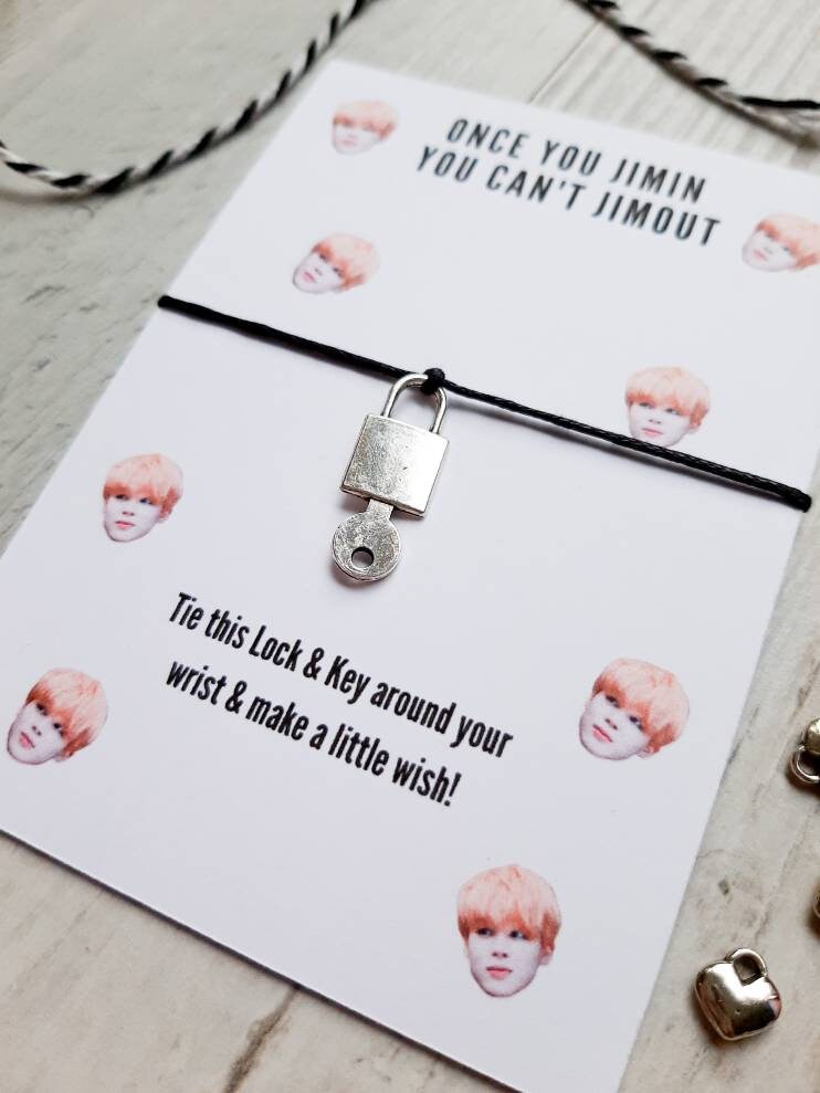 BTS Wish Bracelet Jimin BTS Charm Bracelet Make A Wish BTS - Etsy España