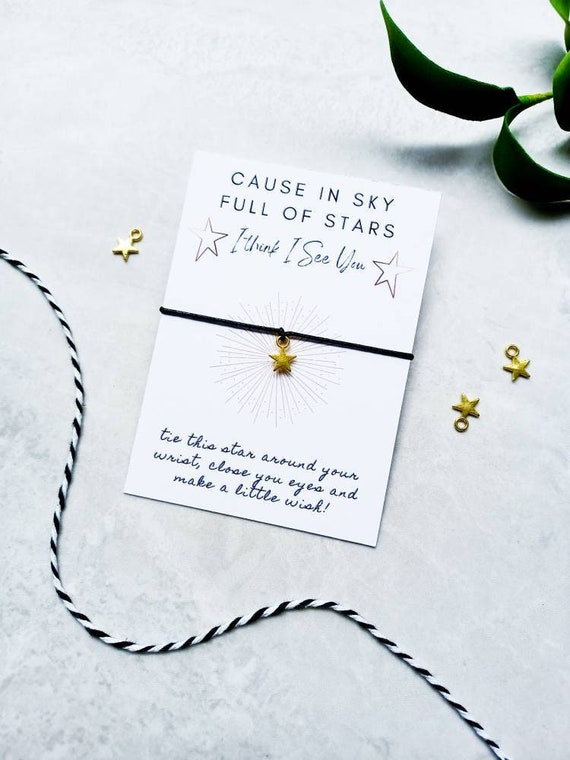 Coldplay 'sky Full of Stars' Wish Bracelet Coldplay - Etsy UK
