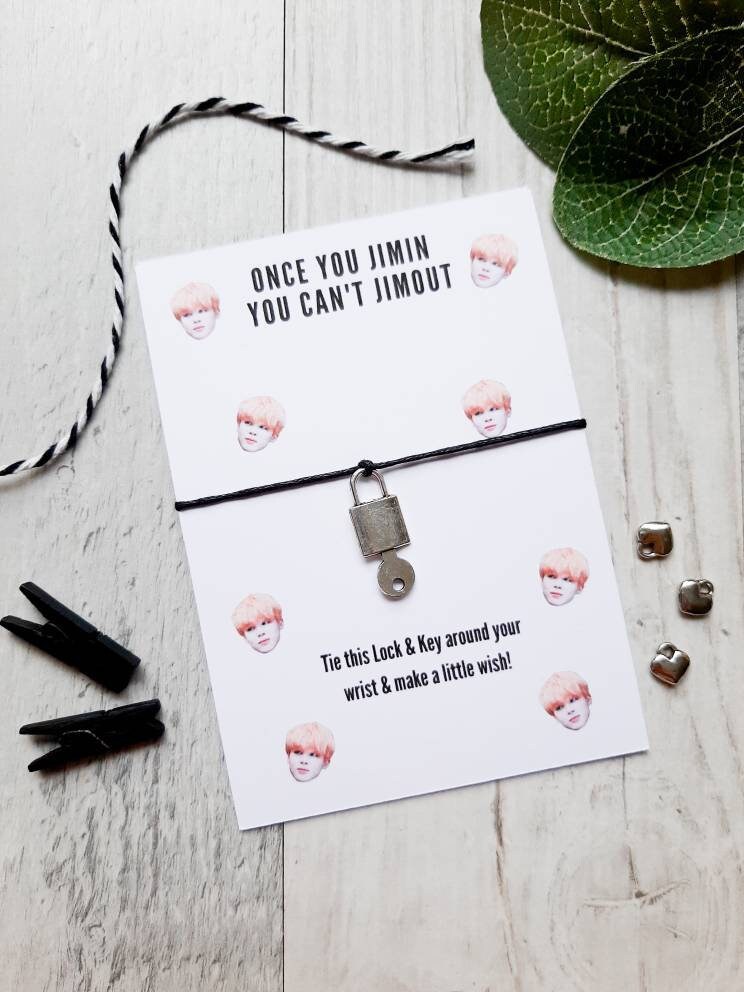 BTS Wish Bracelet Jimin BTS Charm Bracelet Make A Wish BTS - Etsy España