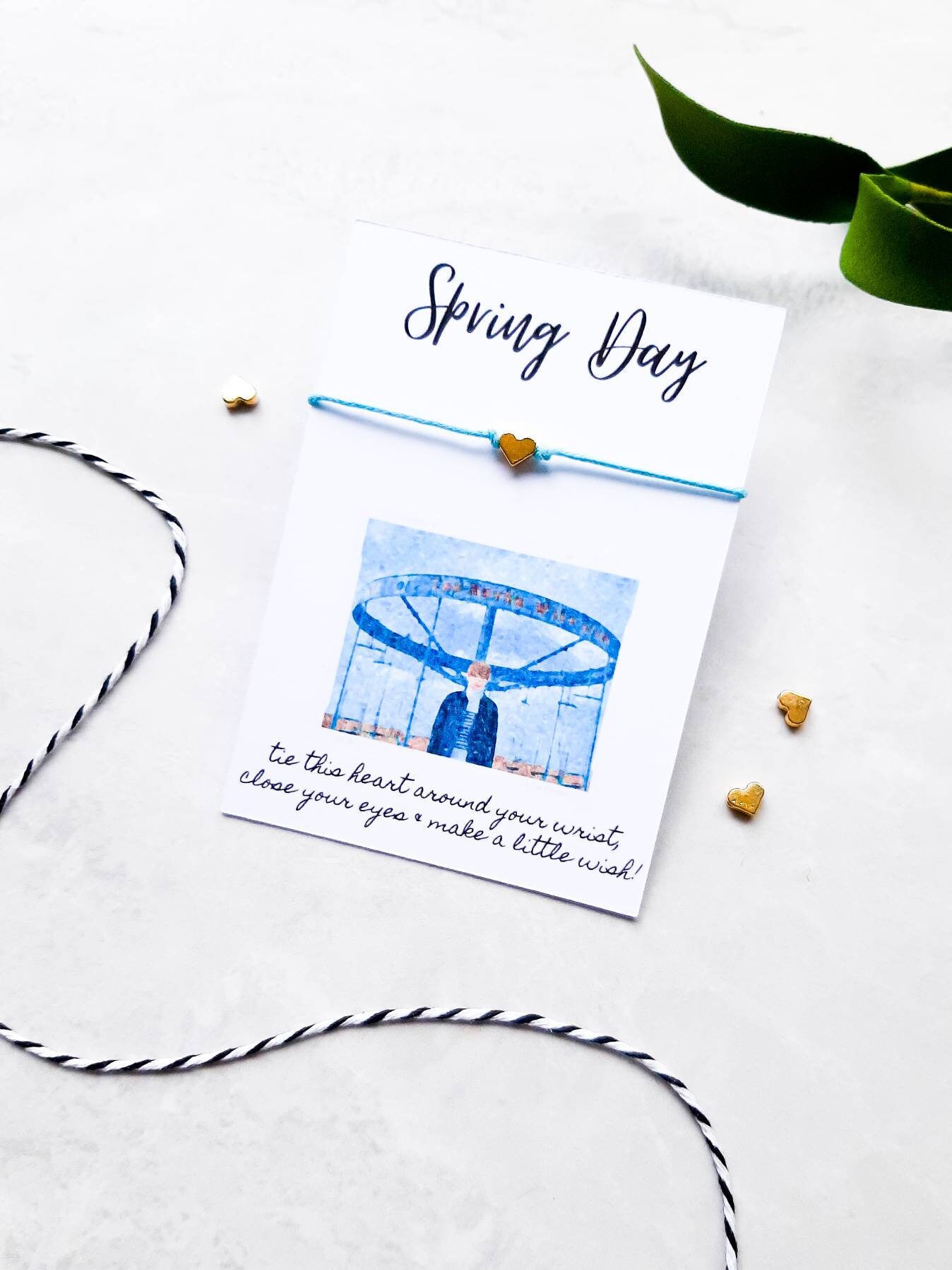 BTS Wish Bracelet BTS Spring Day Charm Bracelet KPOP | Etsy