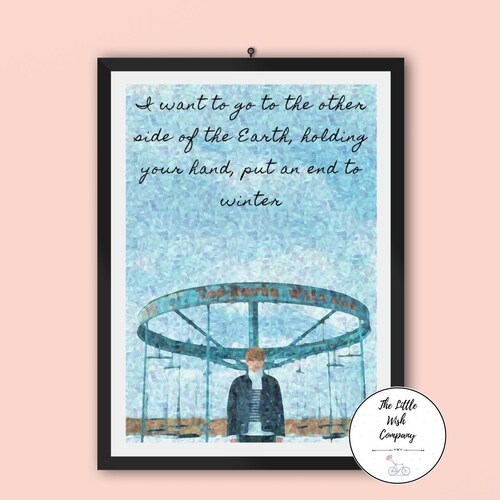 Spring Day Wall Art BTS Poster Lyrics Poster Quote BTS - Etsy