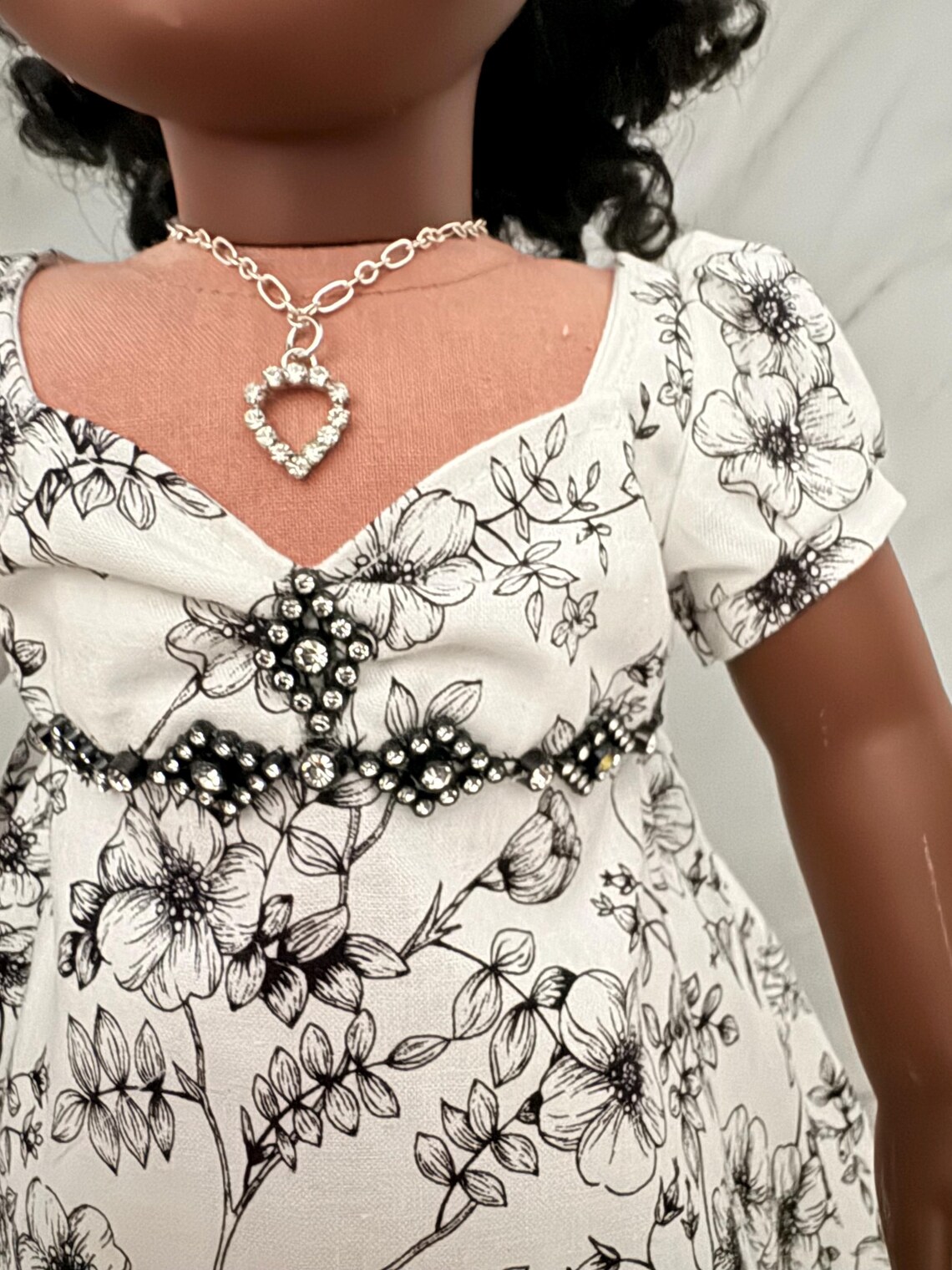 Regency Era Sweetheart Neckline Party Dress With Rhinestone Trim ...