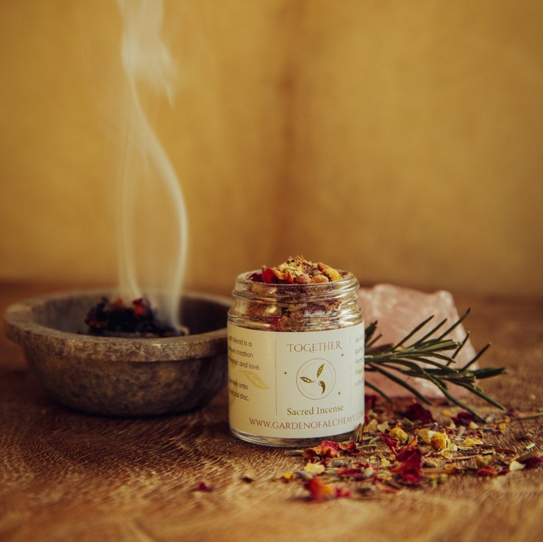 Incense Blend Together Sacred Incense Botanical Incense Smudge Gums and ...