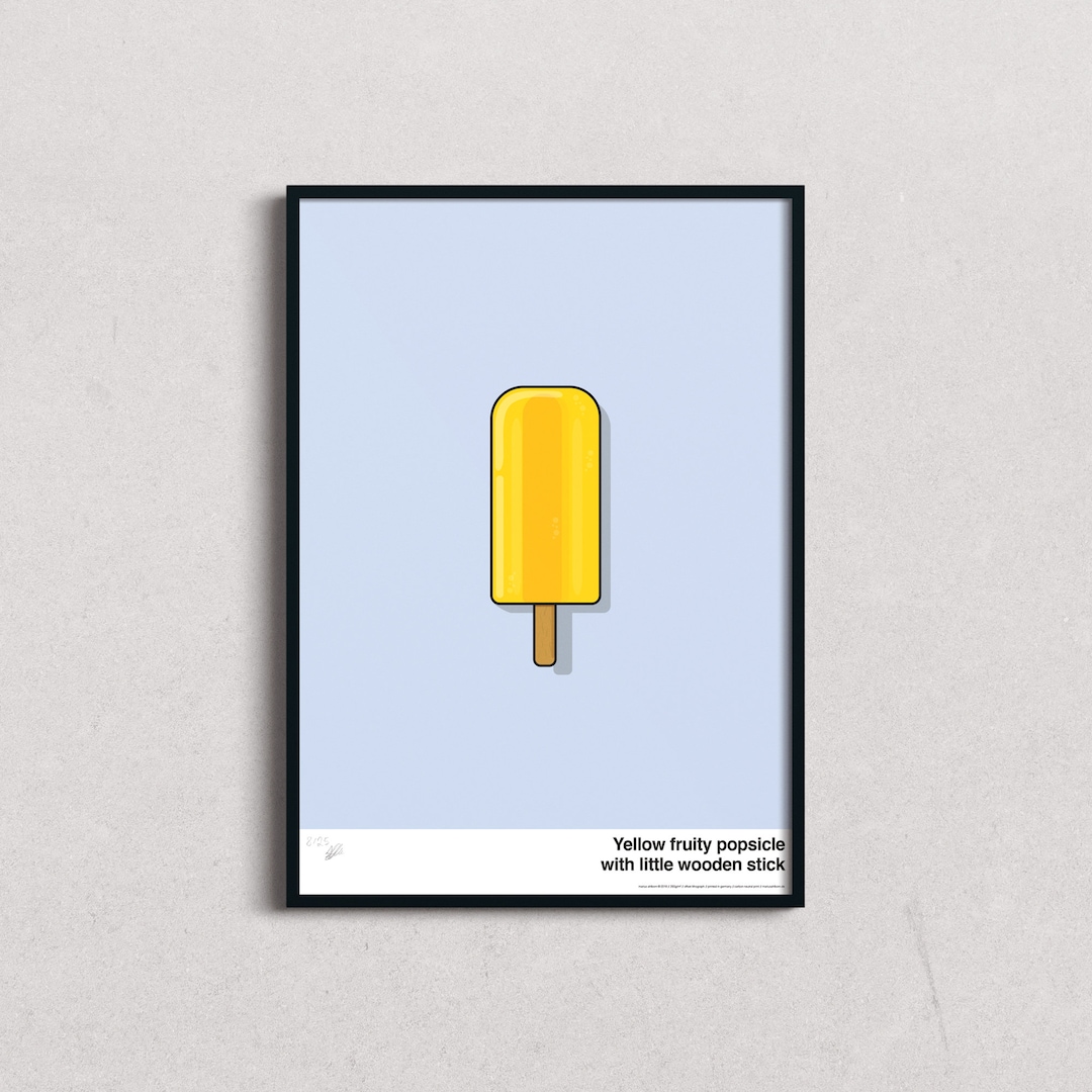 Image Popsicle, Pop Art Print, Food Art, Poster Comic Style ...