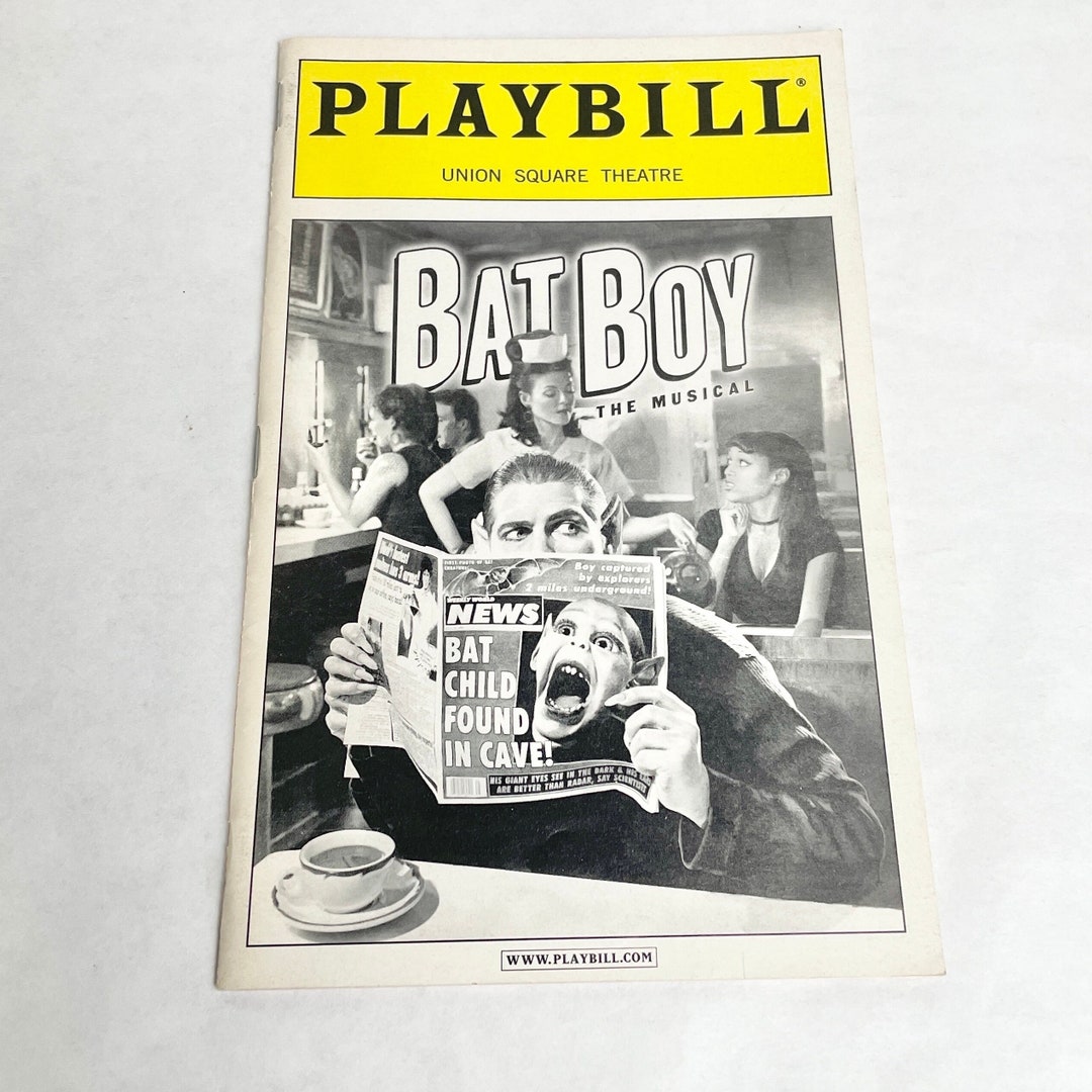 BAT BOY Rare Vintage Playbill 2001 off Broadway Musical Union Square ...