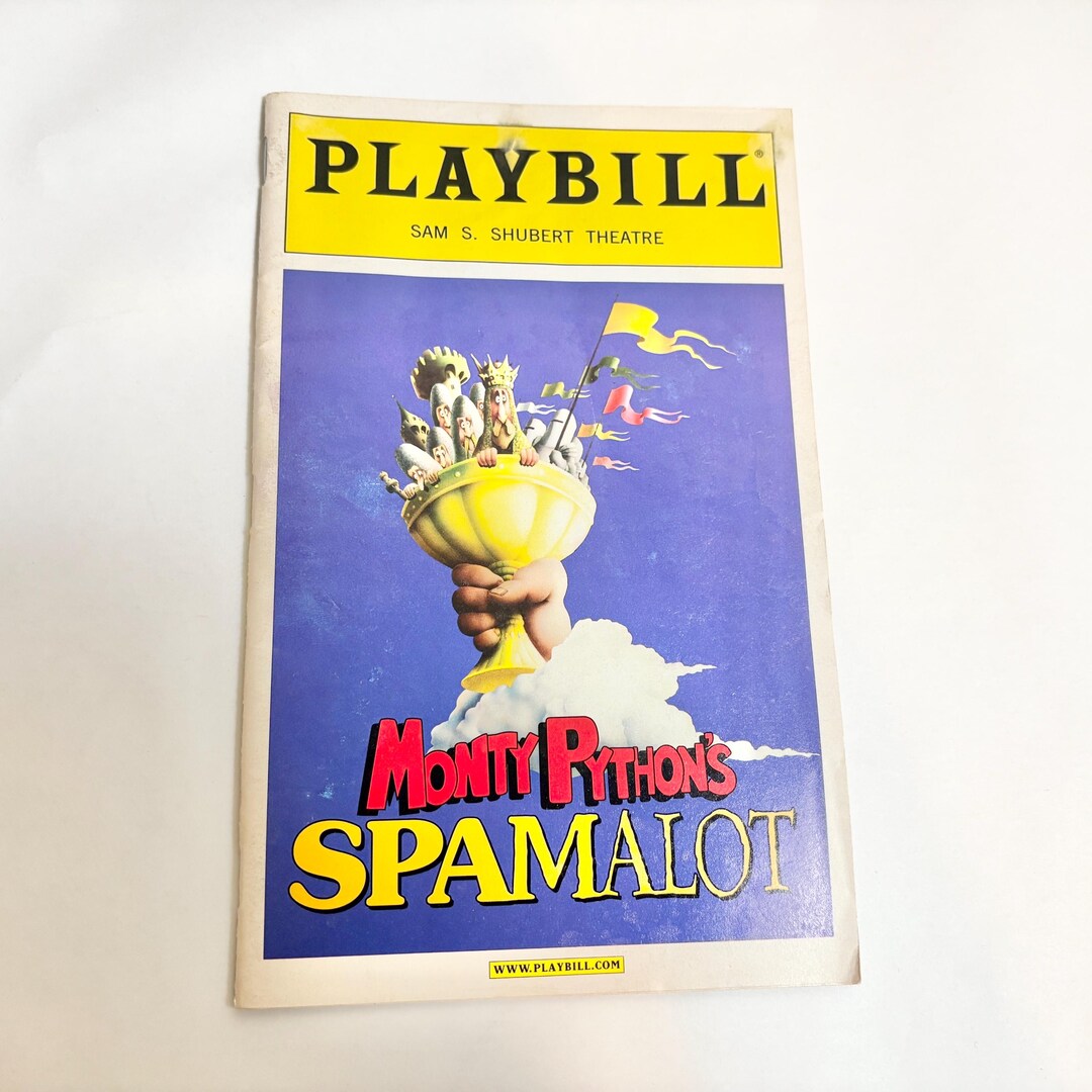 Spamalot Playbill Vintage Original Broadway Cast Musical Theatre John ...