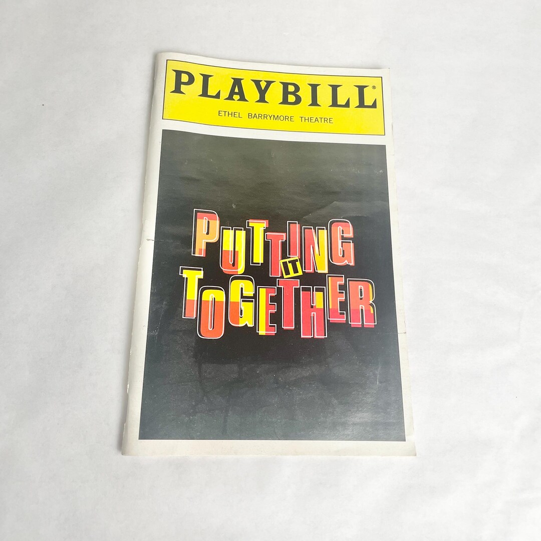 PUTTING IT TOGETHER Vintage Playbill Sondheim Musical 1999 Carol ...