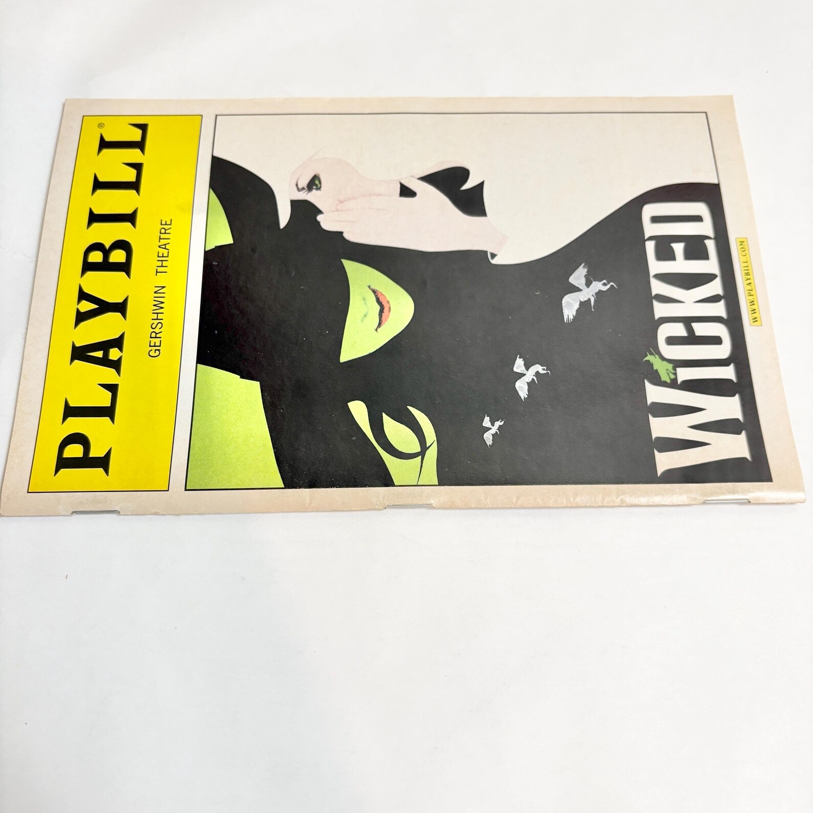 Wicked Playbill Original Broadway Cast 2004 Gershwin Theatre Idina ...