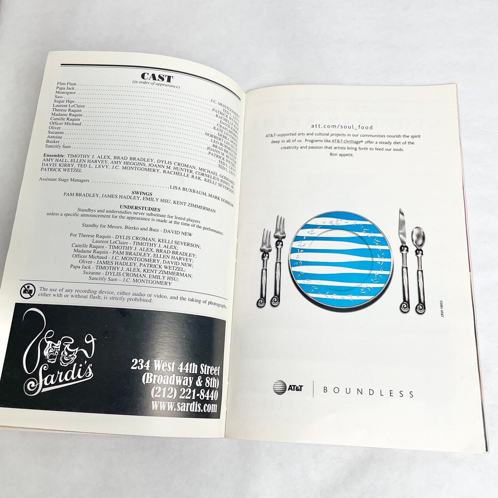 Vintage Playbill THOU SHALT NOT 2001 Original Broadway Cast Norbert Leo ...