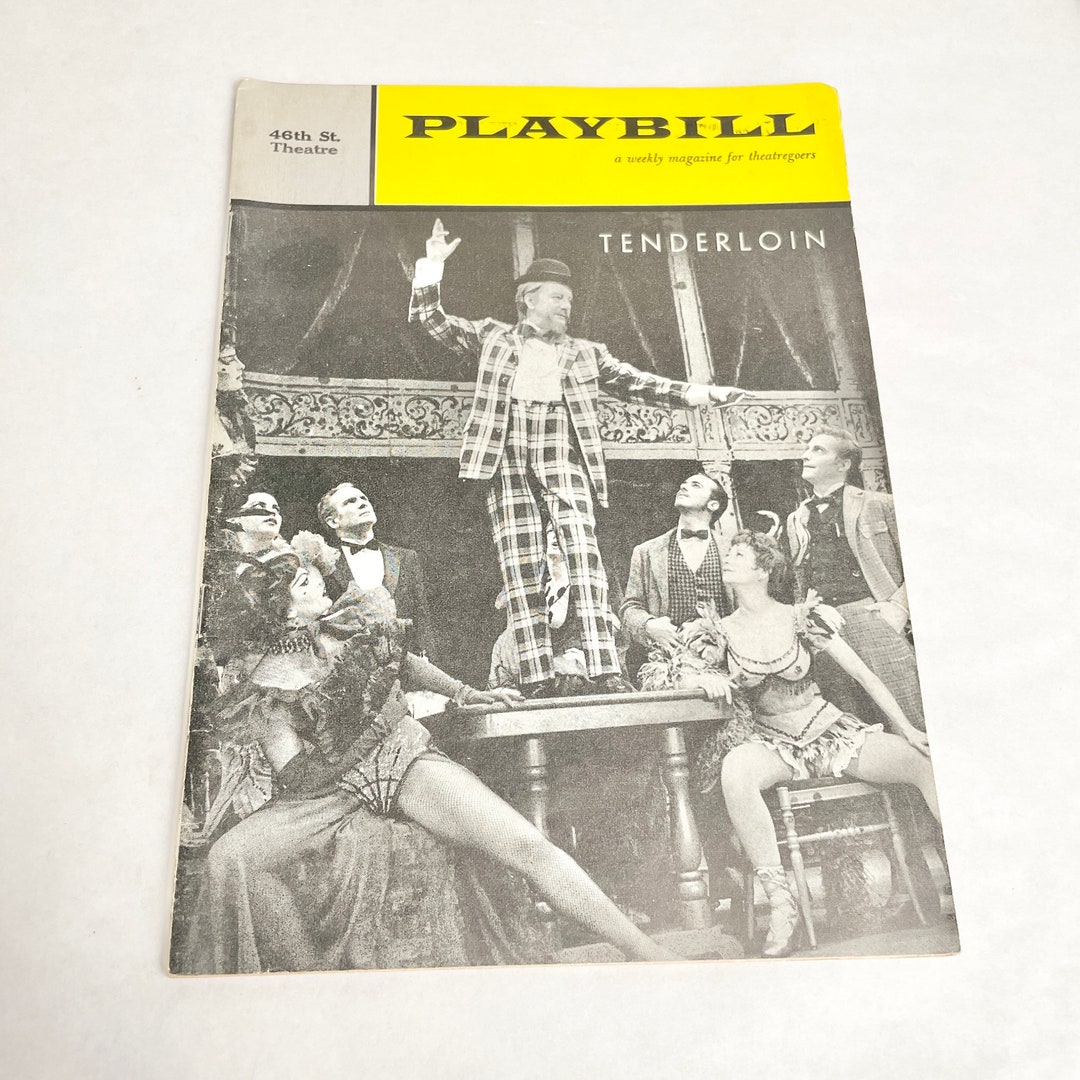 Vintage Playbill TENDERLOIN Jerry Bock Sheldon Harnick Harold Prince ...