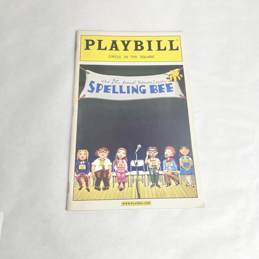 Spelling Bee Playbill Broadway Circle in the Square Theatre Josh Gad ...