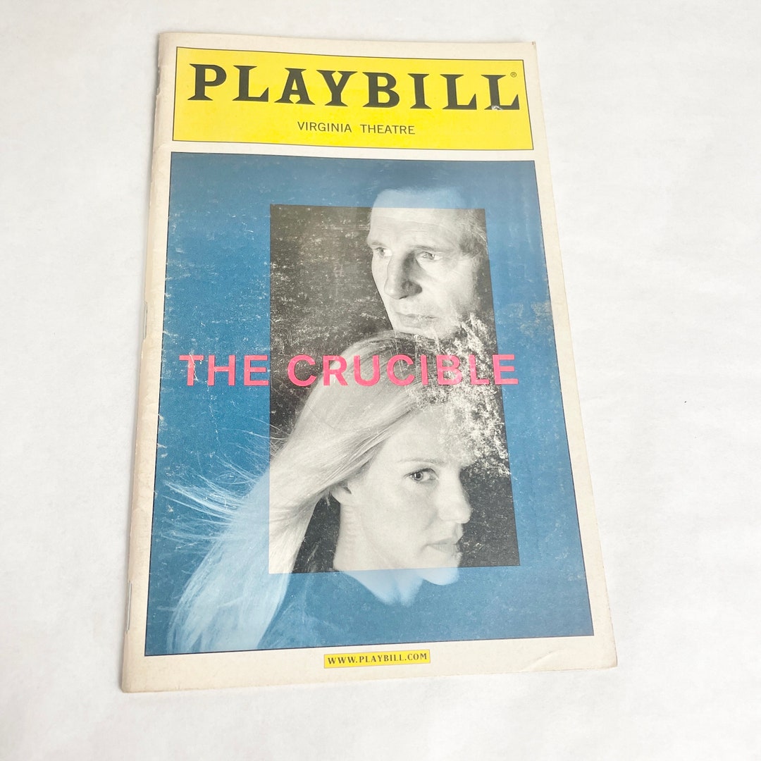 The Crucible Vintage Playbill 2002 Liam Neeson Laura Linney Kristen ...
