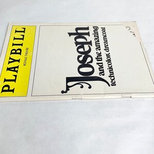 Joseph and the Amazing Technicolor Dreamcoat Vintage Playbill 1982 ...