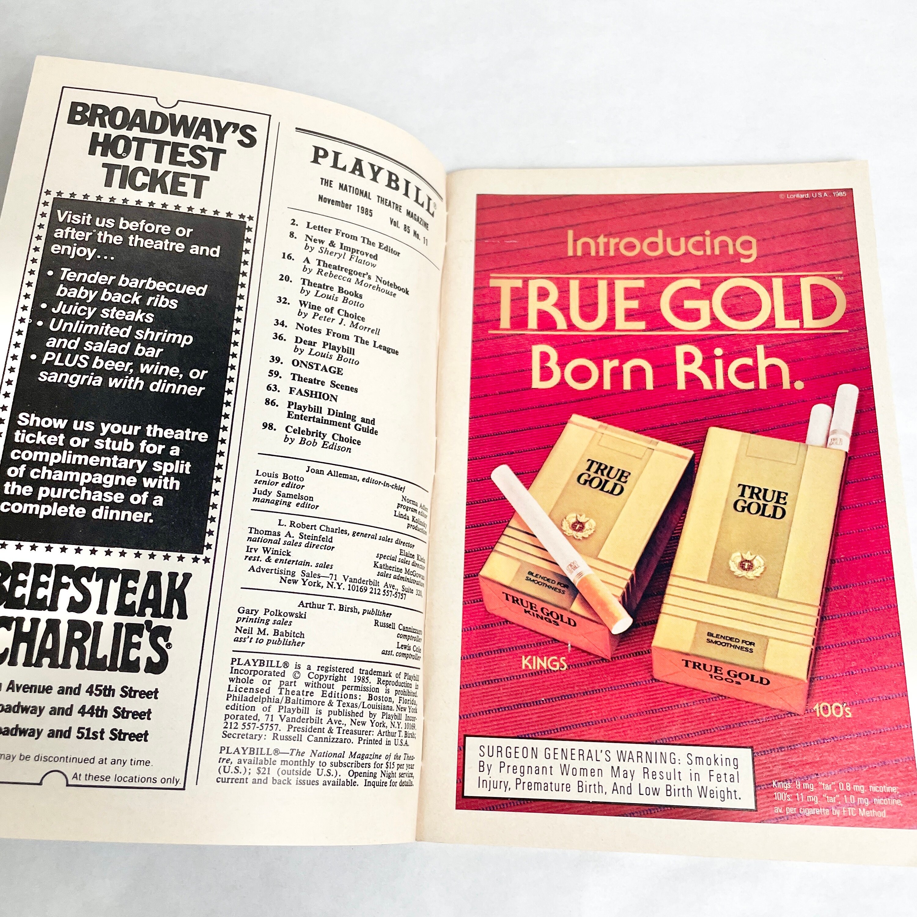 VINTAGE PLAYBILL Wind in the Willows 1985 FLOP Musical Nederlander ...