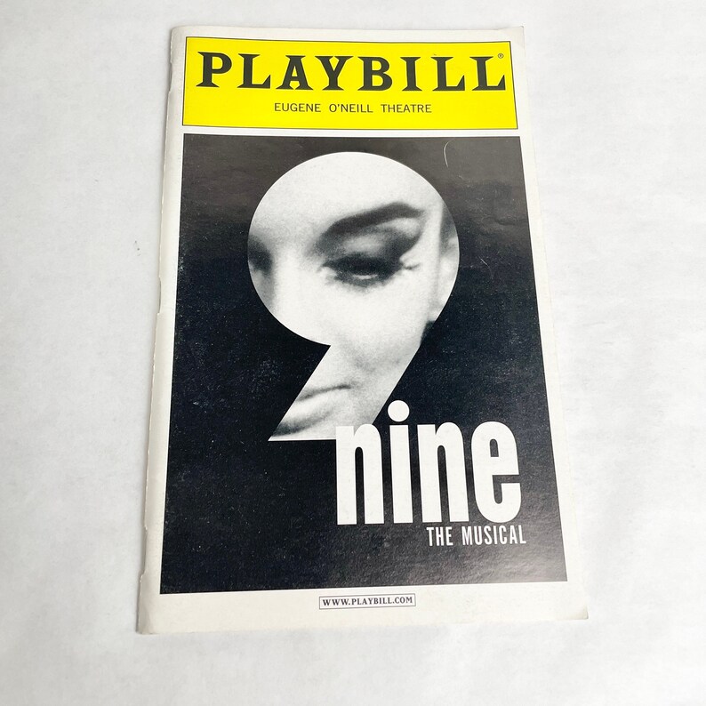 Vintage Playbill NINE 2003 Original Broadway Cast Antonio Banderas ...