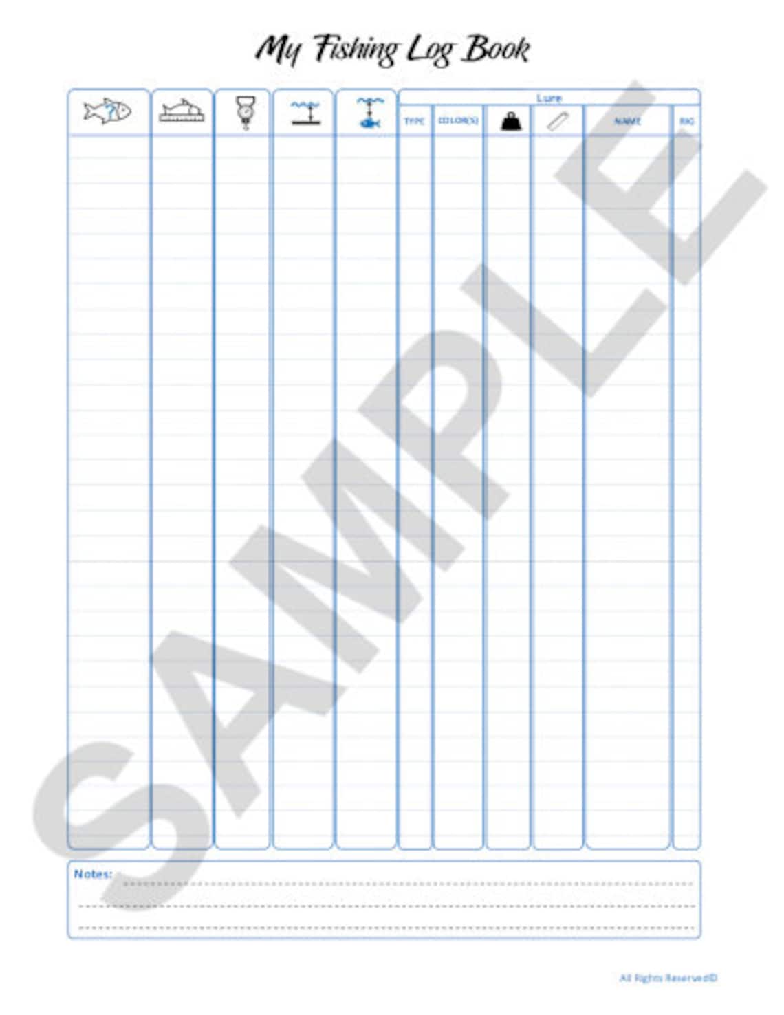 Awesome Fishing Log Book, Visual and Practical Journal: Record Your ...