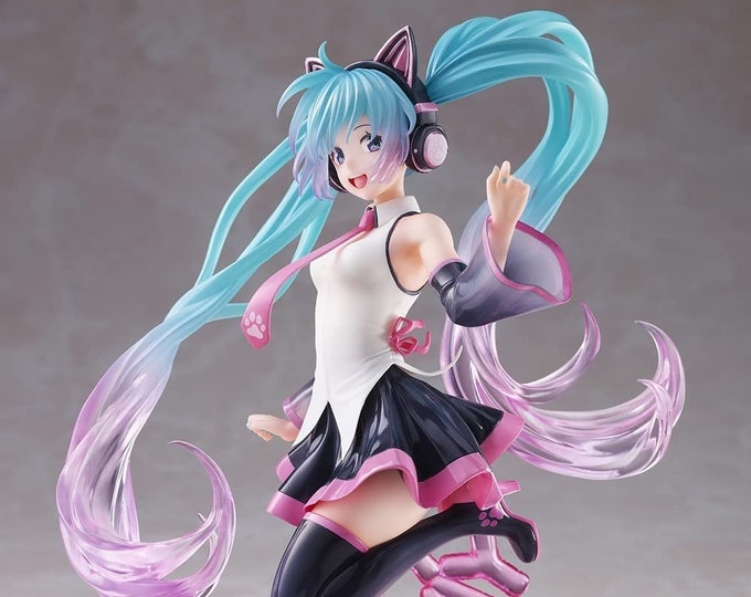 Hatsune Miku Vocaloid 14th Anniversary Happy Cat Ver. Figure TAITO ...
