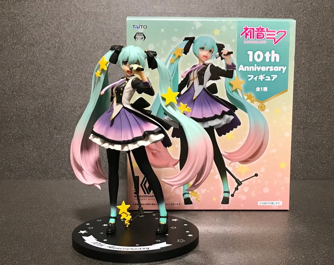 Hatsune Miku 10th Anniversary Figure Vocaloid Taito - Etsy