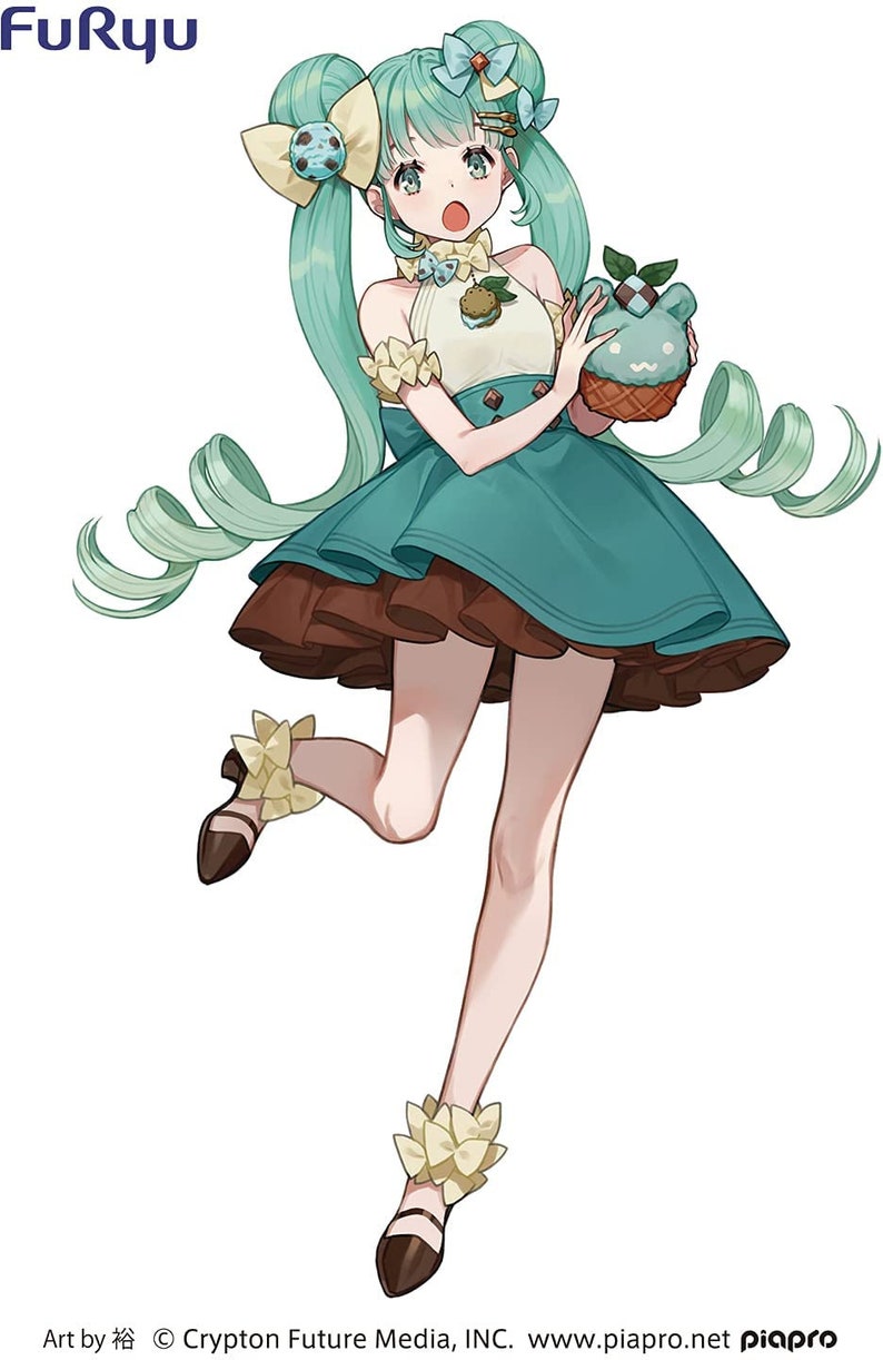 Hatsune Miku Vocaloid Figure Sweet Sweets Chocolate Mint - Etsy