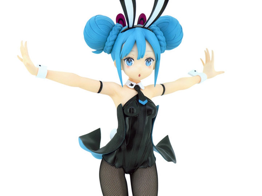 Miku Bunny Hatsune Vocaloid Bicute Bunnies Figure Black Ver. Furyu ...
