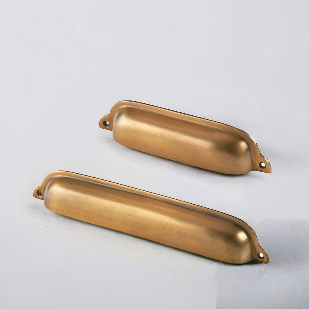 Kitchen Cabinet Drawer Cup Handles. Solid Brass. Over 80 Styles of ...