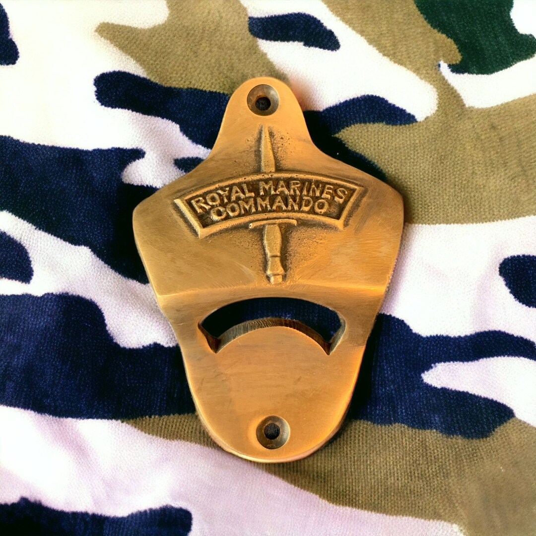 Royal Marines Commando Brass Bottle Opener: Man Cave Barware - Etsy