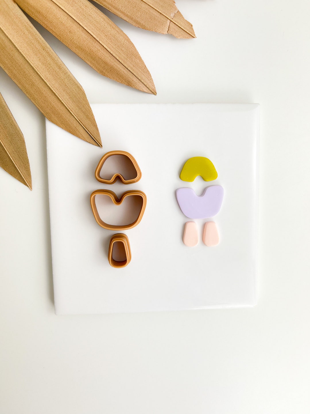 Leslie, Organic Shape Clay Cutter, Polymer Clay Cutters, Earring ...