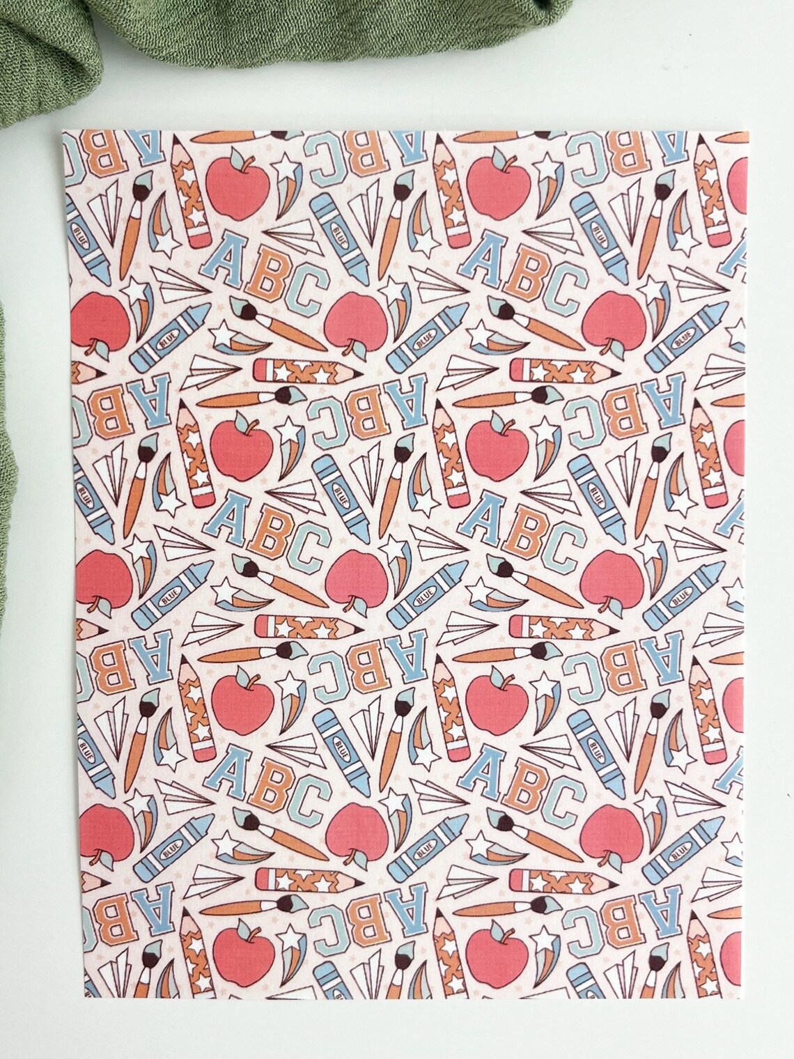 TP227 POLYMER CLAY TRANSFER Paper Back to School Transfer Paper Clay ...