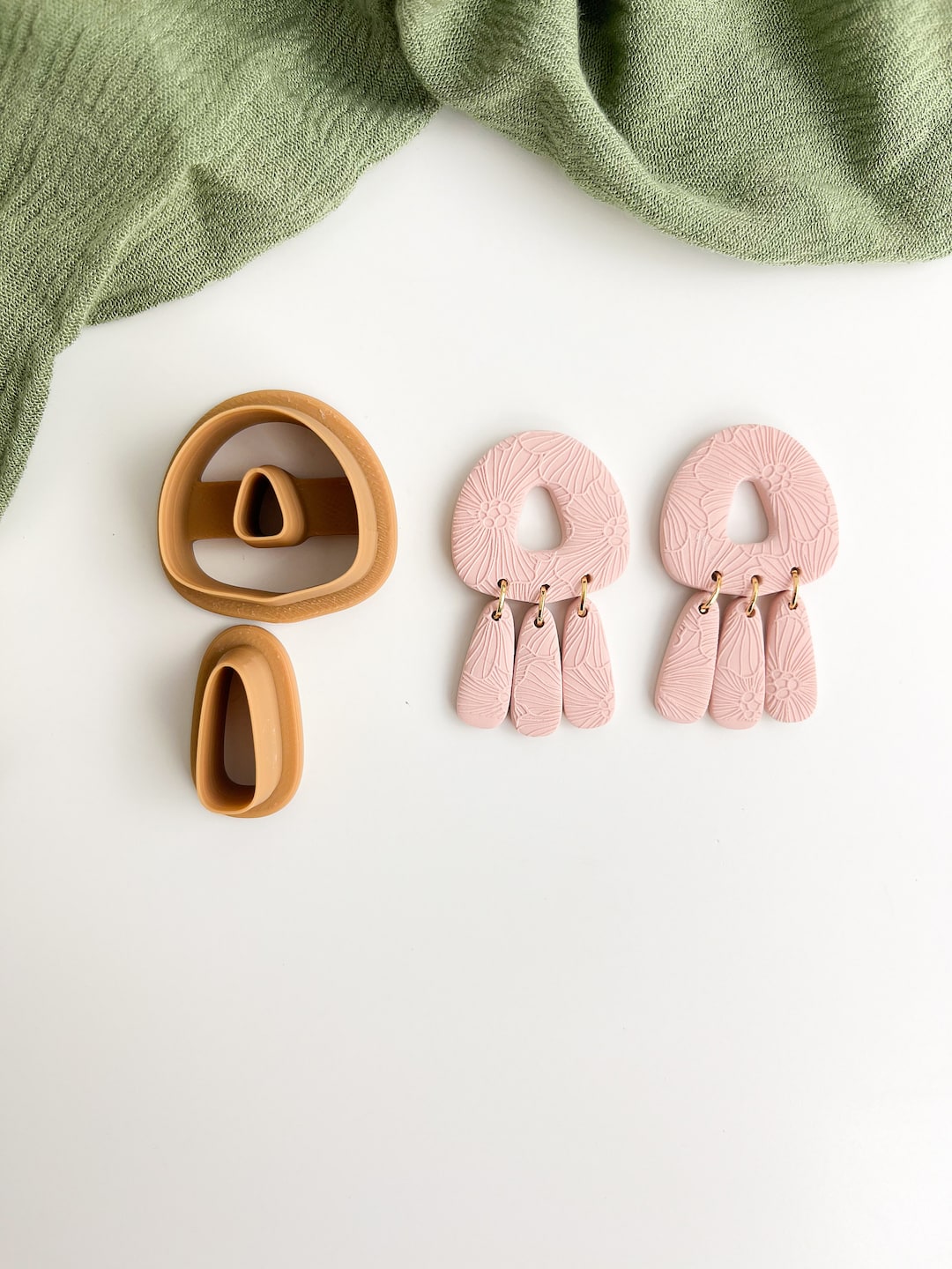 Lily Polymer Clay Cutter Organic Shape Clay Cutter Polymer Clay Stacker ...