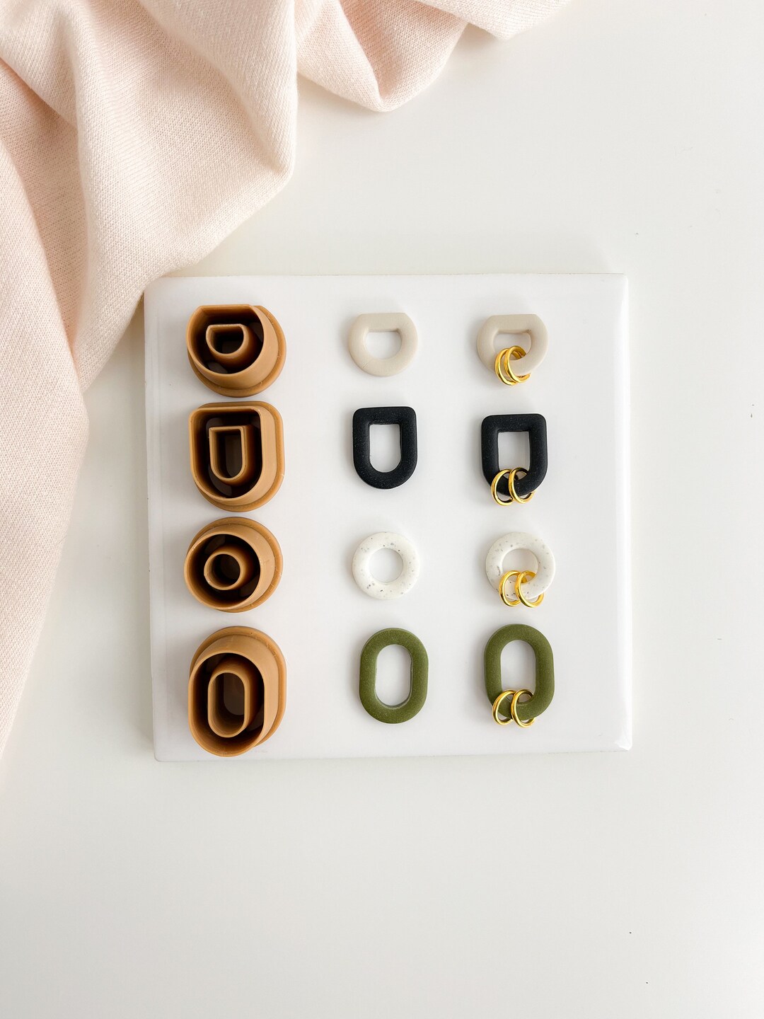 Jump Ring Stud Bundle Clay Cutter Organic Stacker Shape Clay Cutter ...