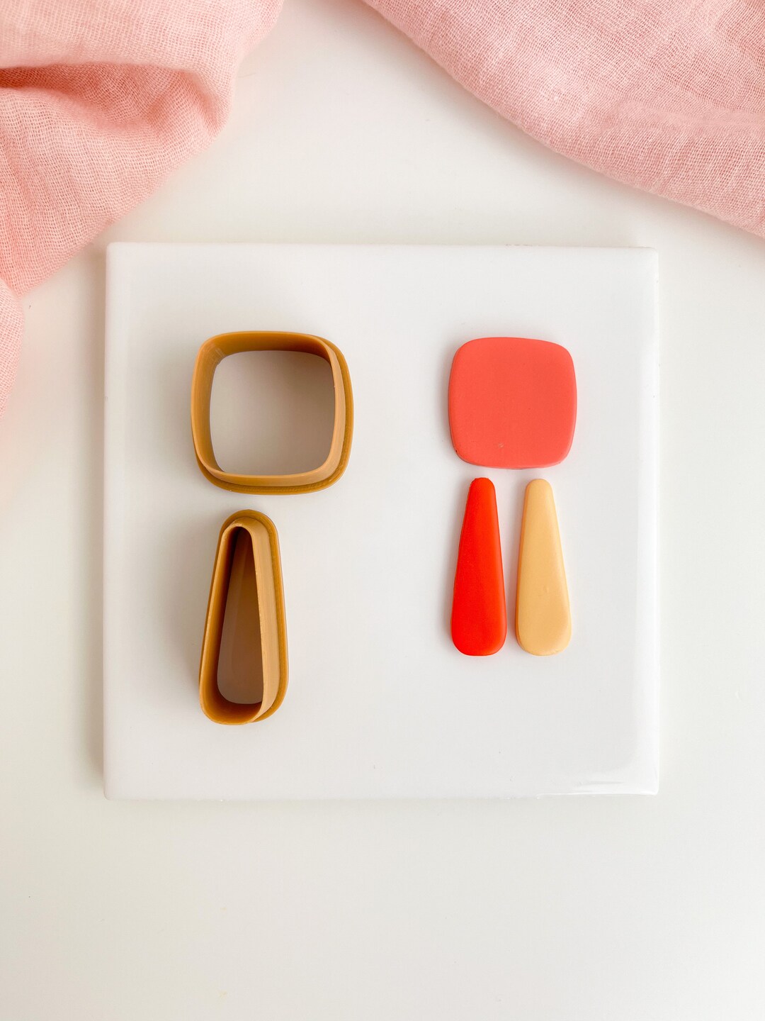 Modern Abstract Clay Cutter, Popular Clay Cutters, Fun Polymer Clay ...