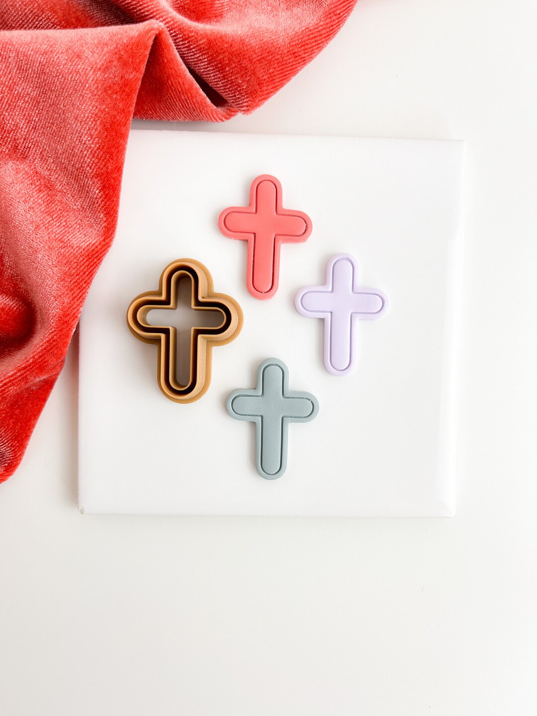 Rounded Cross Clay Cutter, Faith Clay Cutter, Religious Clay Cutters ...